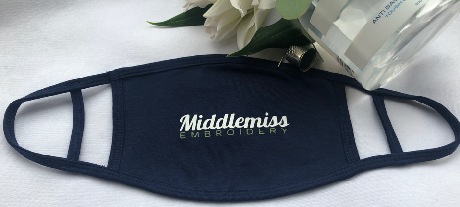 Branded Face Masks | Order Online from Middlemiss Embroidery